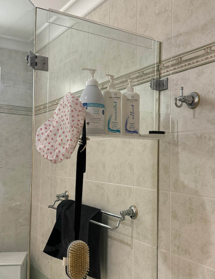 Clear Acrylic Shower Shelf