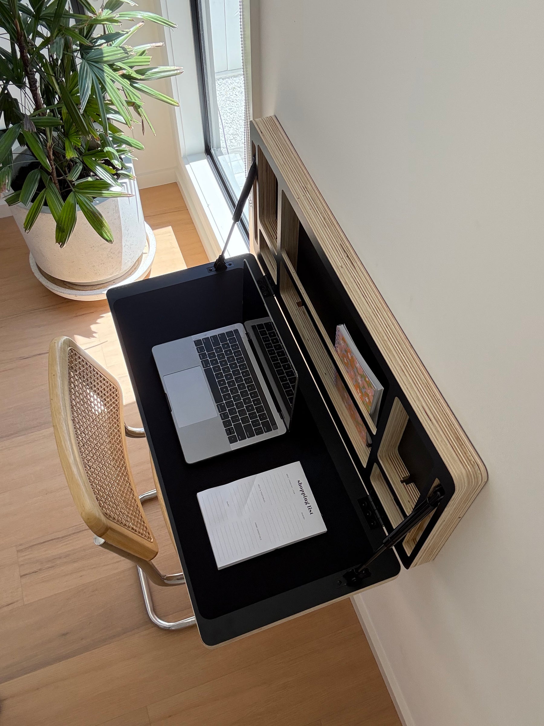 Wall Mounted Foldaway Murphy Desk | Space-Saving Home Office | Vendline