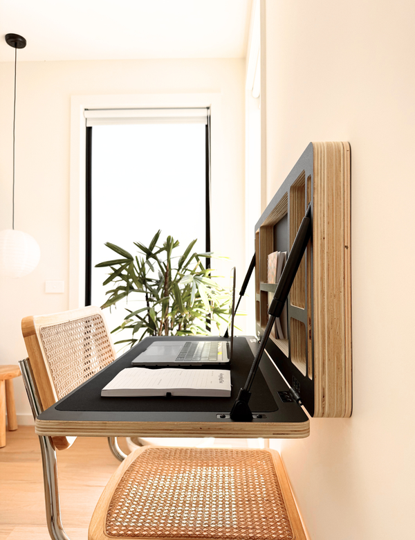 Wall Mounted Foldaway Murphy Desk | Space-Saving Home Office | Vendline